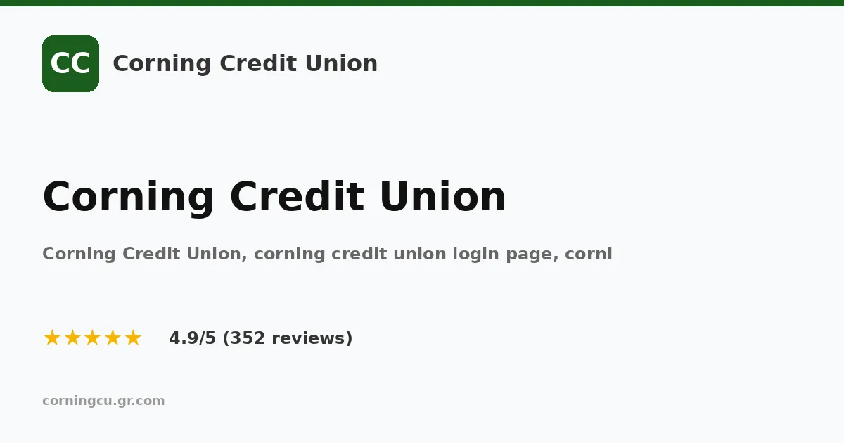 Corning Credit Union Careers | Join Our Team